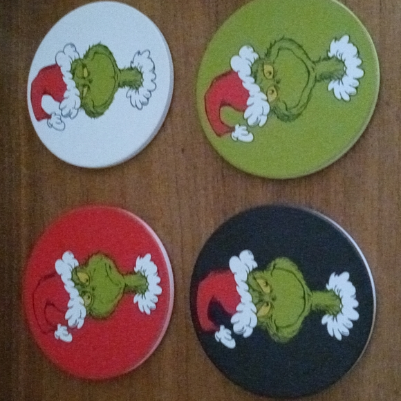 Dr. Seuss | Holiday | Grinch Coasters | Poshmark
